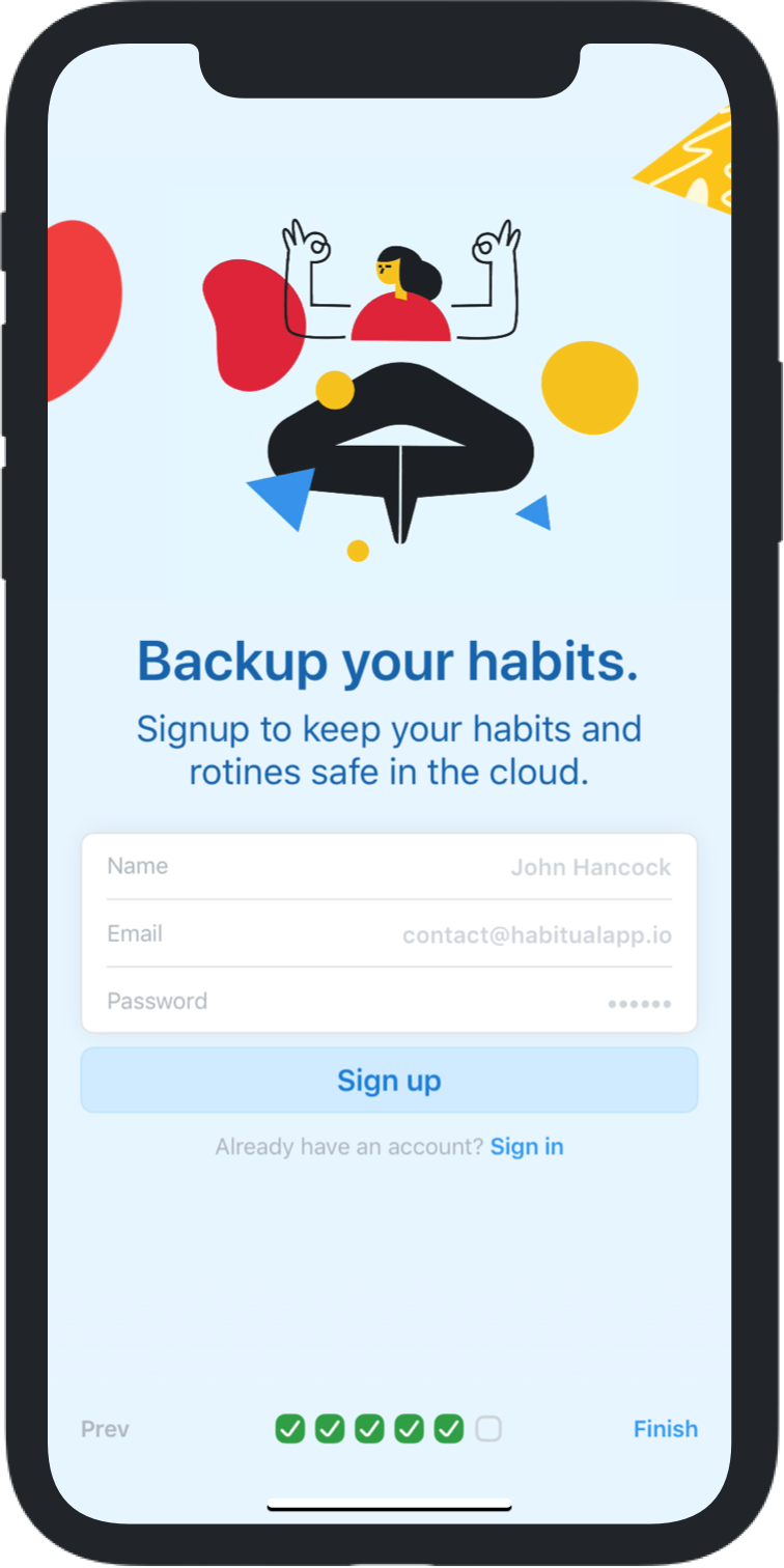 Habitual: Track habits, build routines and accomplish goals