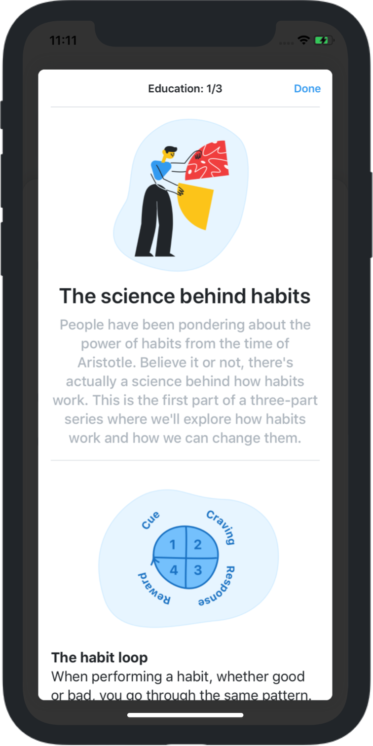 Habitual: Track habits, build routines and accomplish goals